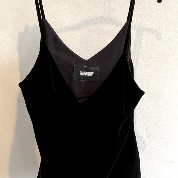 Tops | Reformation Velvet Tank | Poshmark
